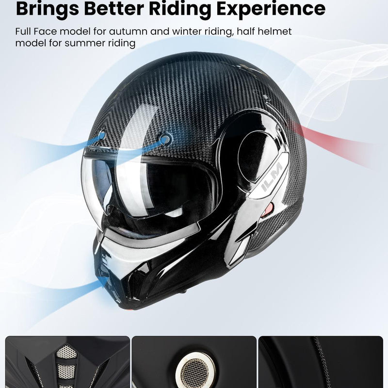 ILM Helmets® | Motorcycle, Full-face and Bluetooth Helmets.