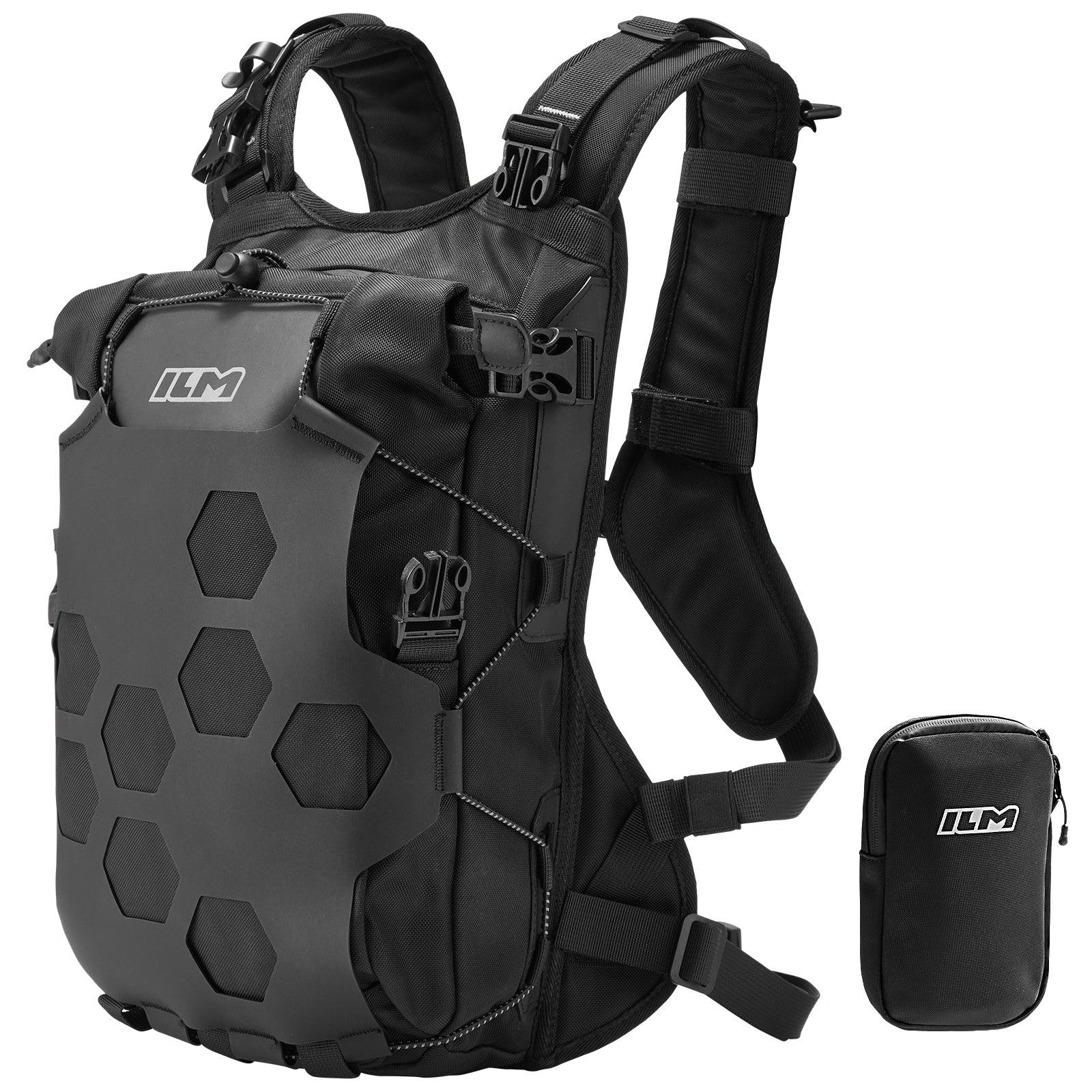 ILM Motorcycle Adventure Backpack 9L Waterproof Bag for Men Women Dual