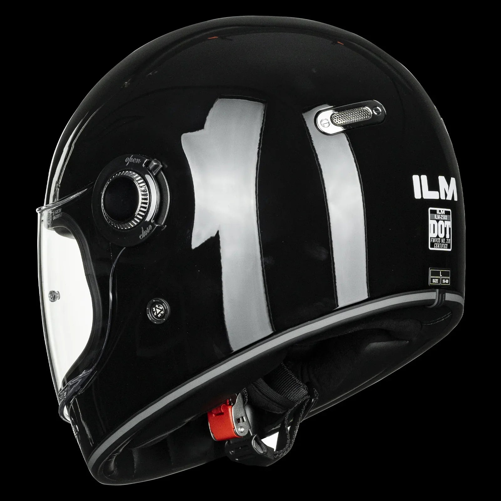 ILM Retro Full Face Motorcycle Helmet Model Z503